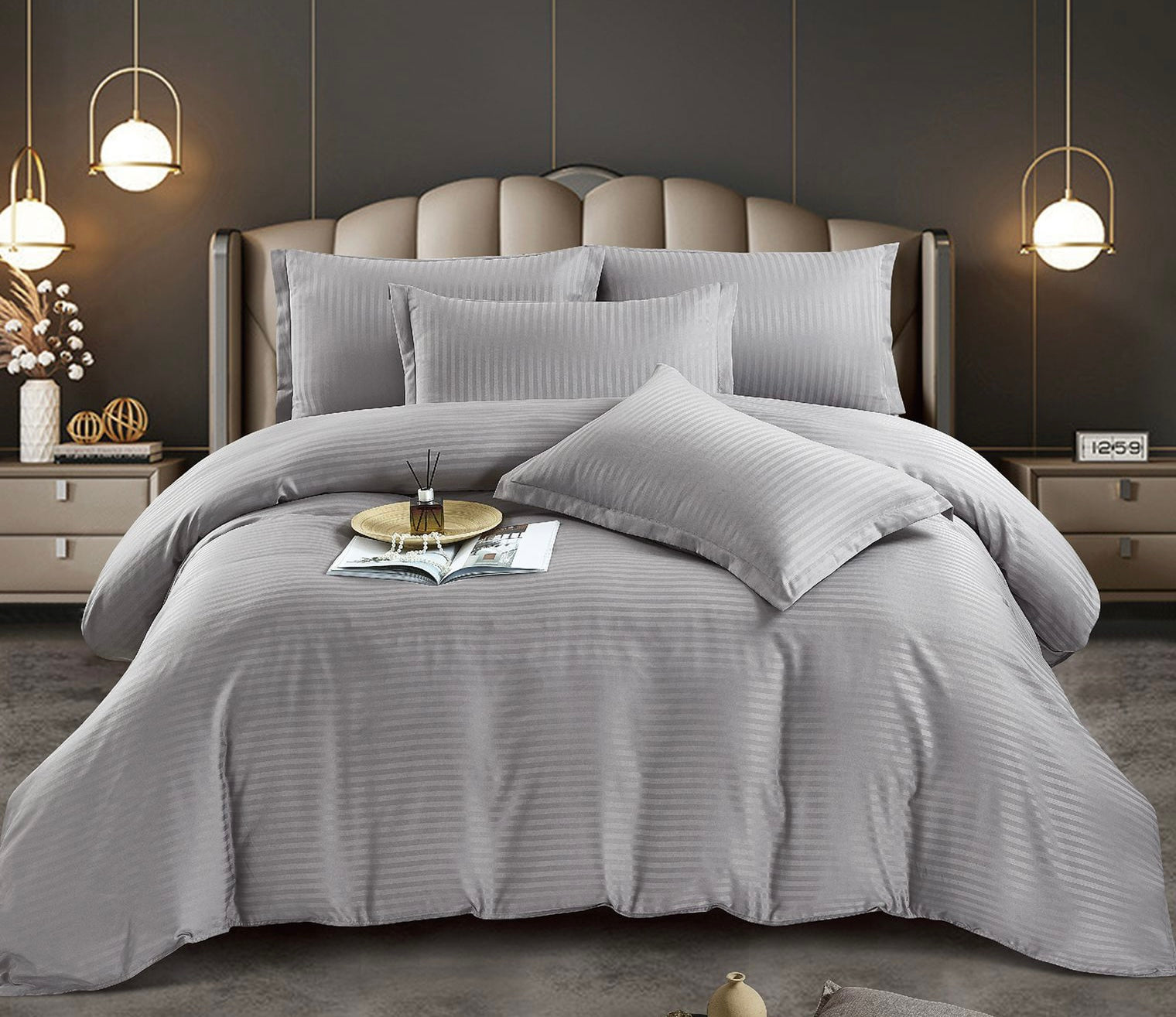 Lenjerie HoReCa,180/200,Damasc Deluxe cu ELASTIC,COD: DEL63 – Casa-Textile